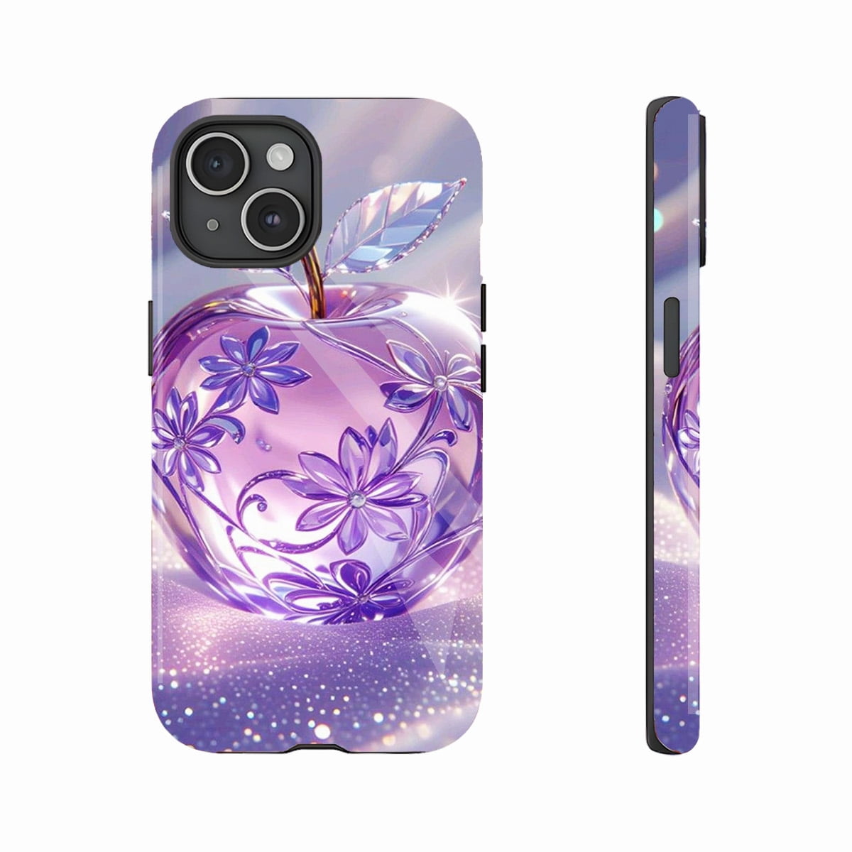 Crystal Purple Floral Diamond iPhone Case, Shimmering Gift for Her ...