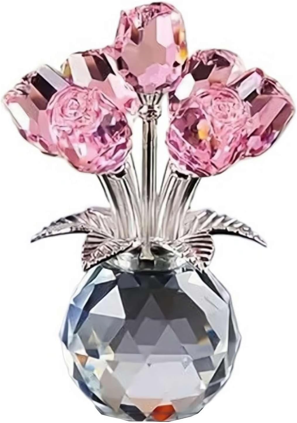 Crystal Purple Rose Bouquet Figurine - A Timeless Symbol of Elegance ...