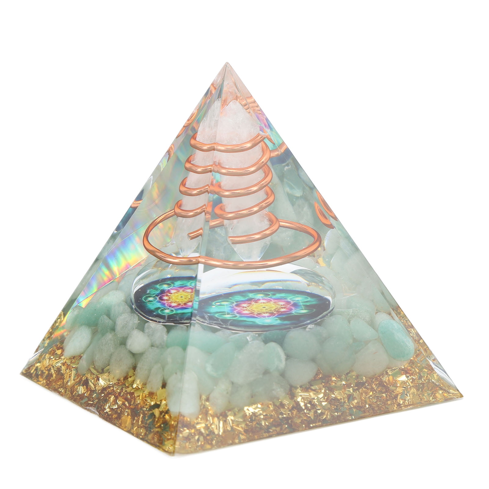Crystal Pyramid, Orgonite Pyramid Positive Energy Pyramid, Healing ...