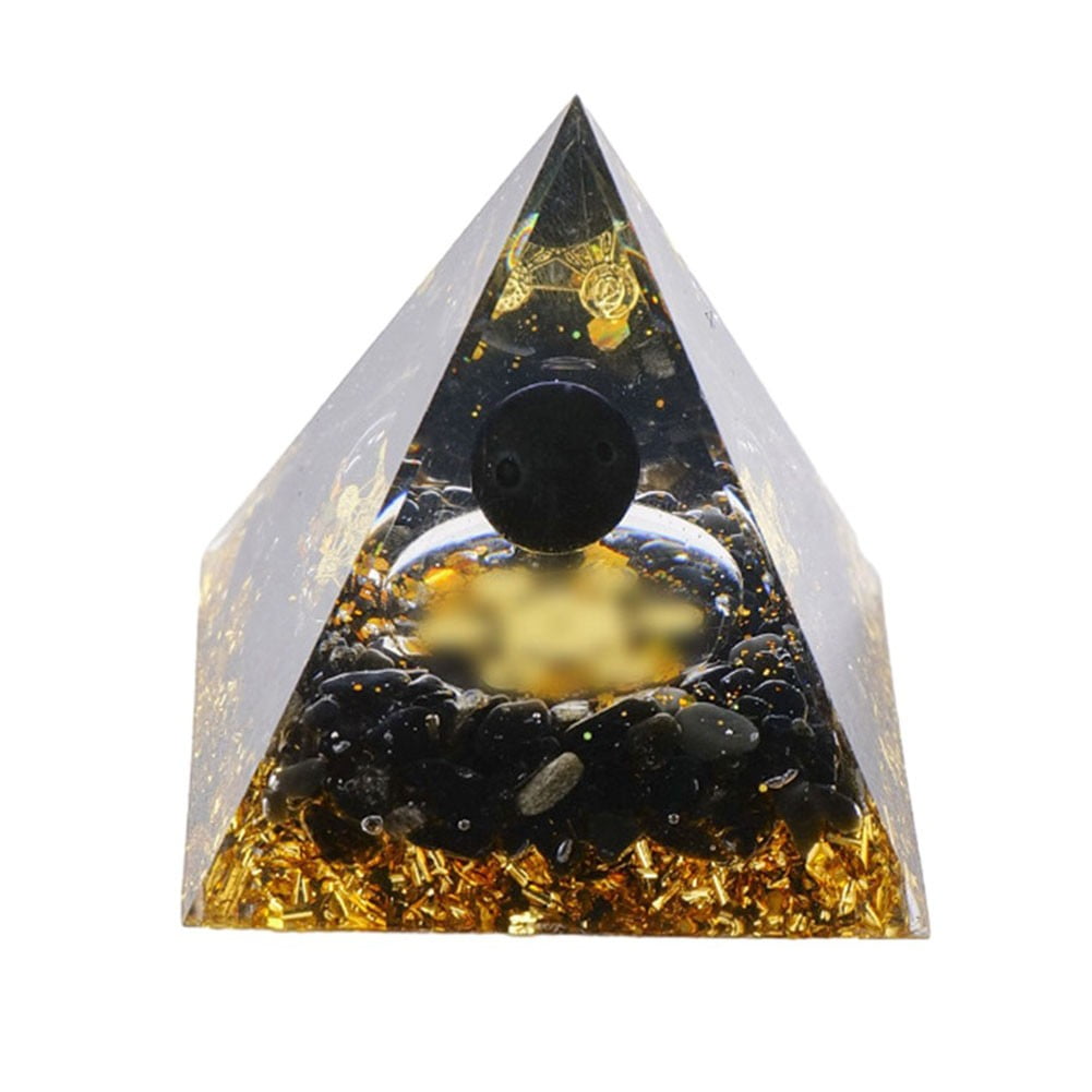 Crystal Pyramid Prism Paperweight Positive Energy Ornaments Glass Is ...