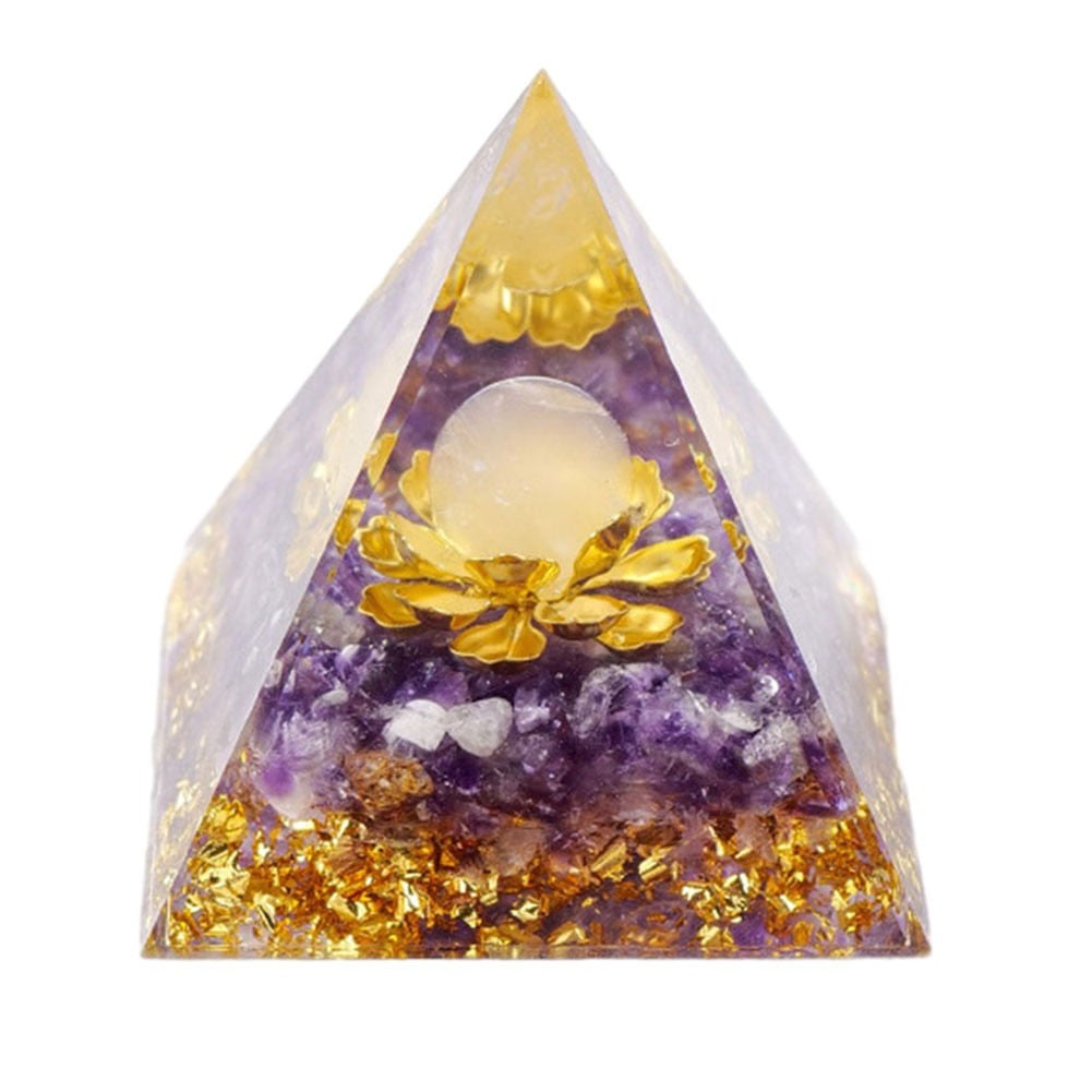 Crystal Pyramid Prism Paperweight Positive Energy Ornaments Glass Is ...