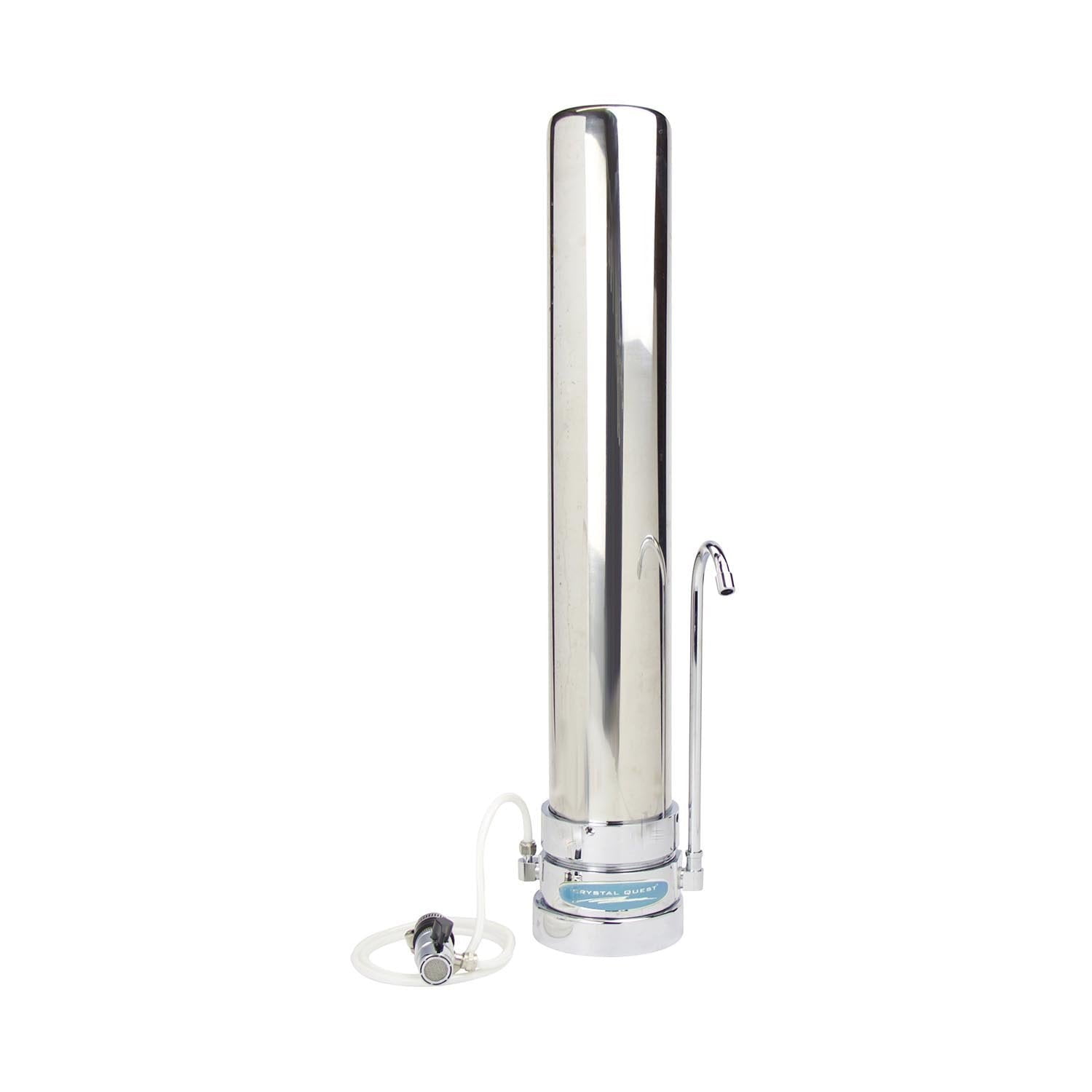 Crystal Quest 80,000 Gallon Countertop Water Filter System Single ...