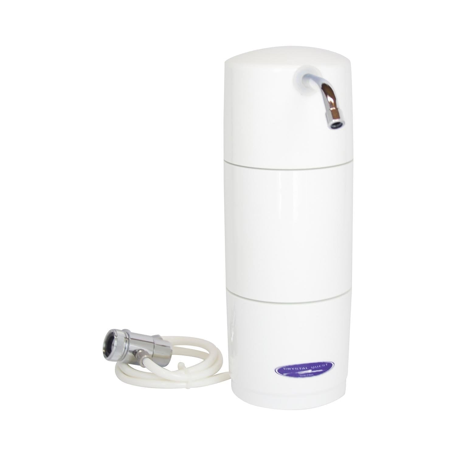 Crystal Quest Classic Countertop Water Filter System Arsenic White ...