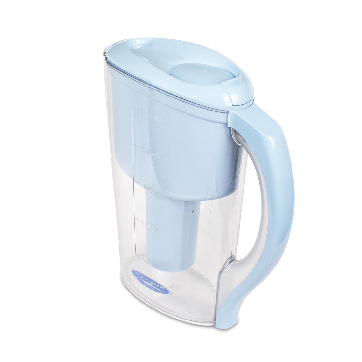 Crystal Quest Water Pitcher Filter System Light Blue Standard (Smart ...