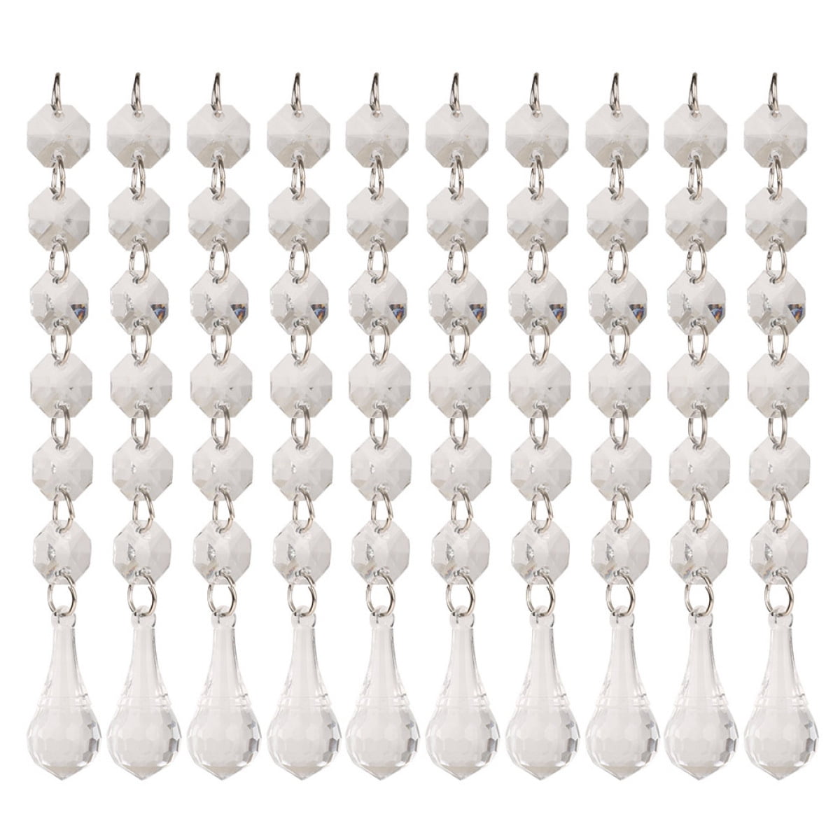 Crystal Raindrop Prisms, Reflective Effect Sparkly Chandelier Crystals ...