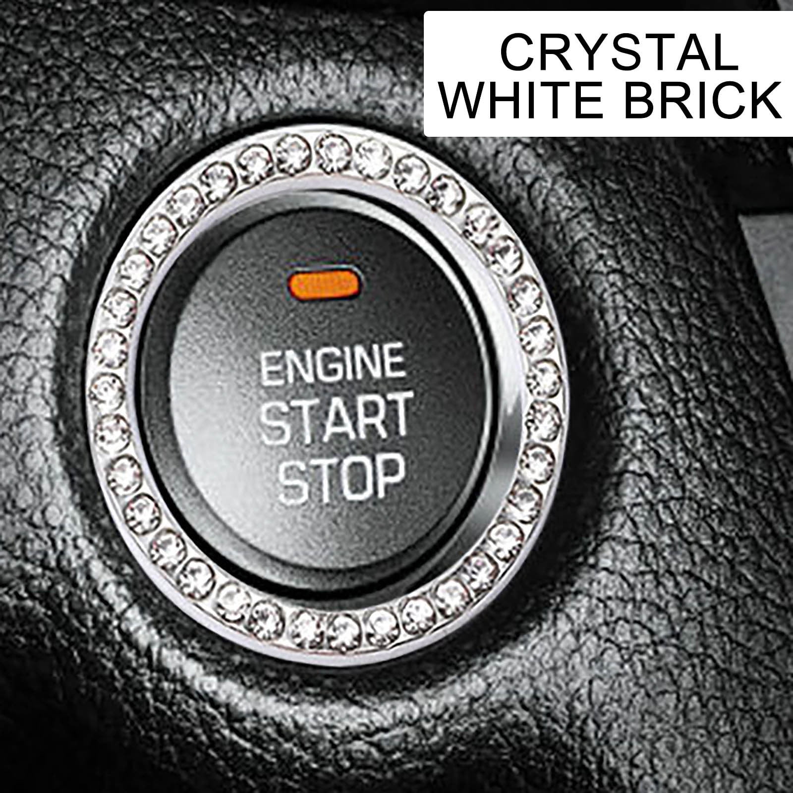 Crystal Rhinestone Car Engine Start Stop Decoration Ring, Bling Car ...
