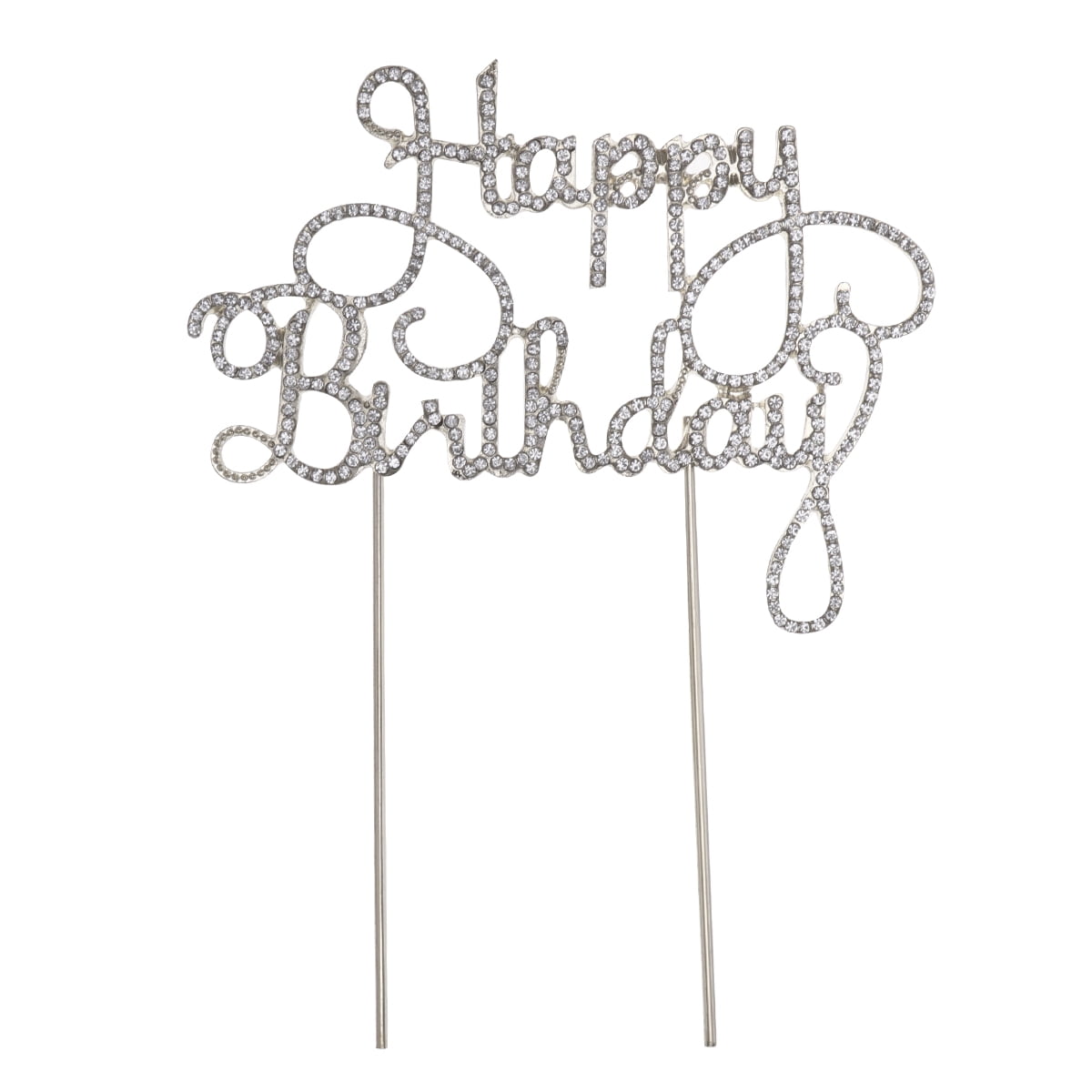Crystal Rhinestone Party Decor Birthday Cake Topper for Wedding ...