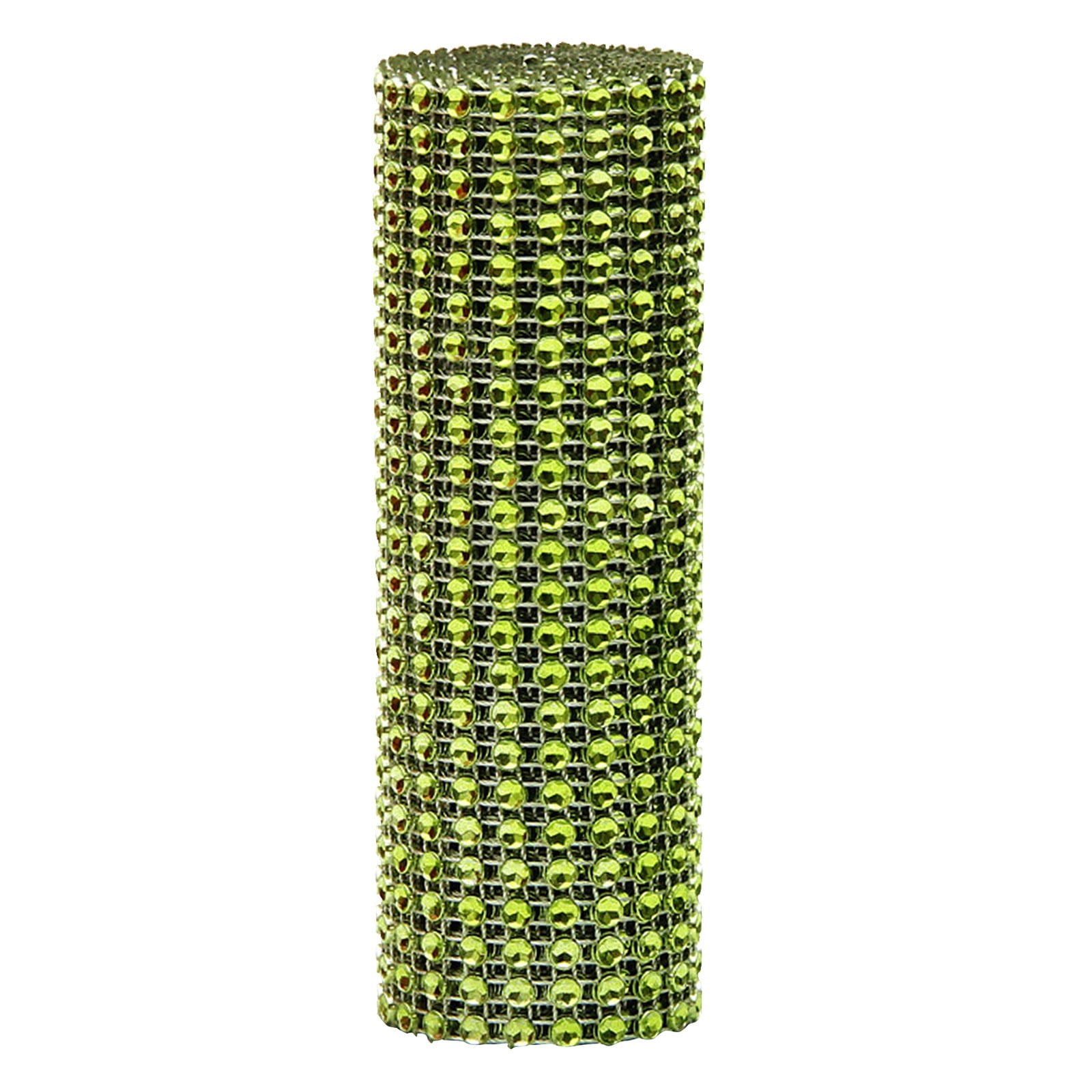 Crystal Rhinestone Ribbon, 24-Row Plastic Shiny Diamond Rhinestone Mesh ...