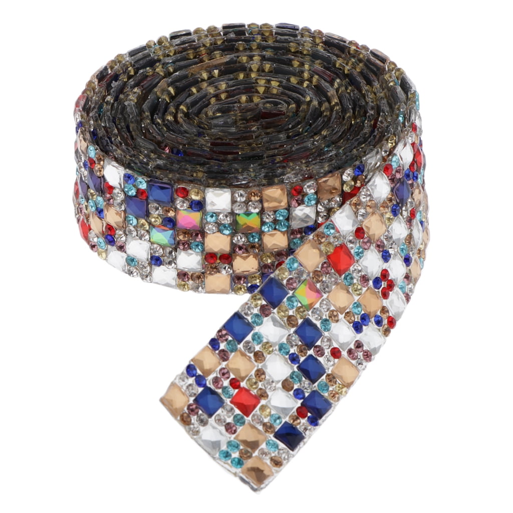 Crystal Rhinestone Ribbon, Bling Ribbon Roll Decorative Banding Belt ...