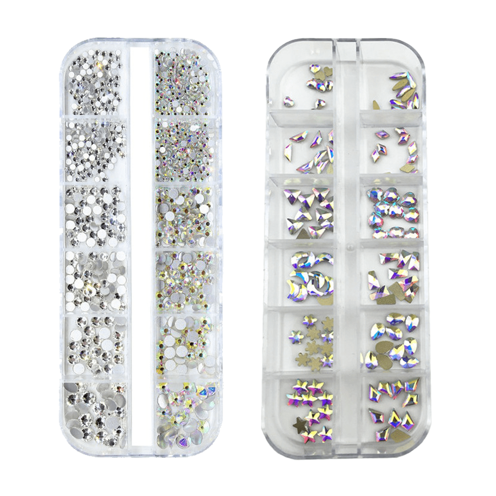 Crystal Rhinestones，Flat Back 3D Stones for Nail Decoration Crafts ...