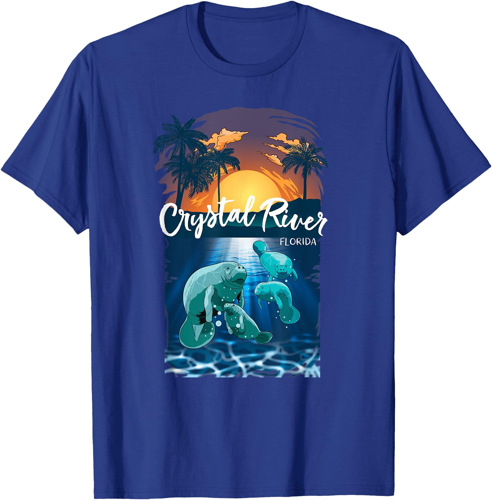 Crystal River Florida Manatees Vacation Souvenir Manatee Softstyle ...