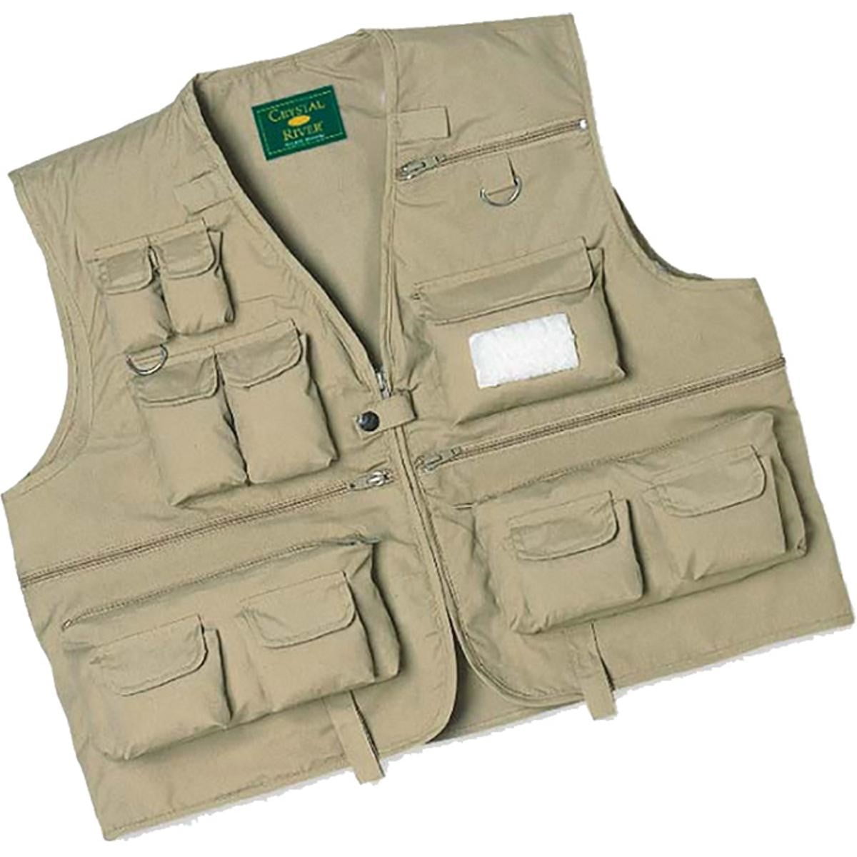 Crystal River Multifunctional Fishing Vest Pack, XL, Tan - Walmart.com