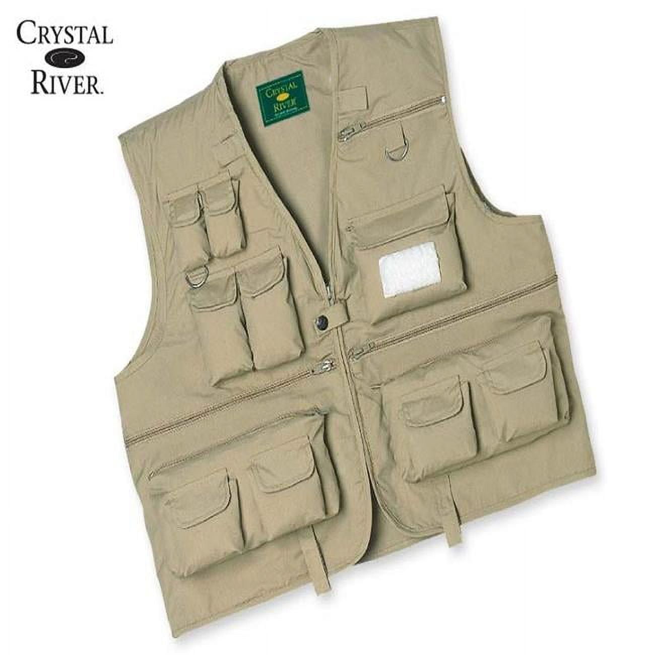 Crystal River Utility Vest, Lightweight, Adult, Unisex, Large, Tan ...