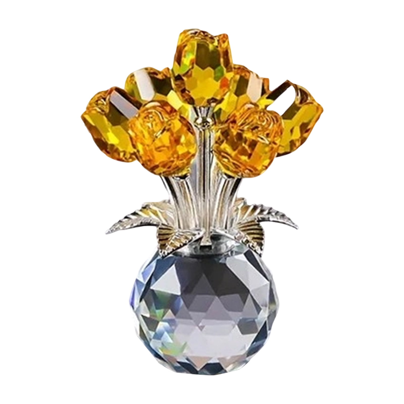 Crystal Rose Bouquet Figurine A Timeless Symbol of Elegance and Love 3D ...