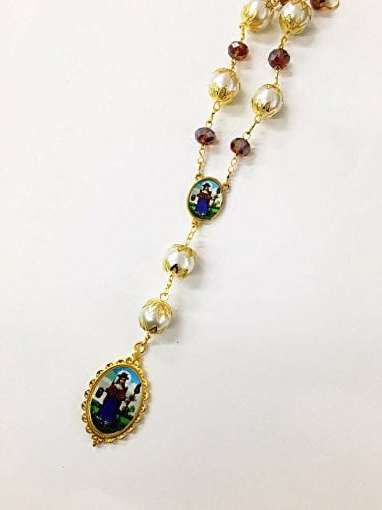 Crystal Santo Niأ±o de Atocha (holy Infant of atocha) car auto Rosary ...
