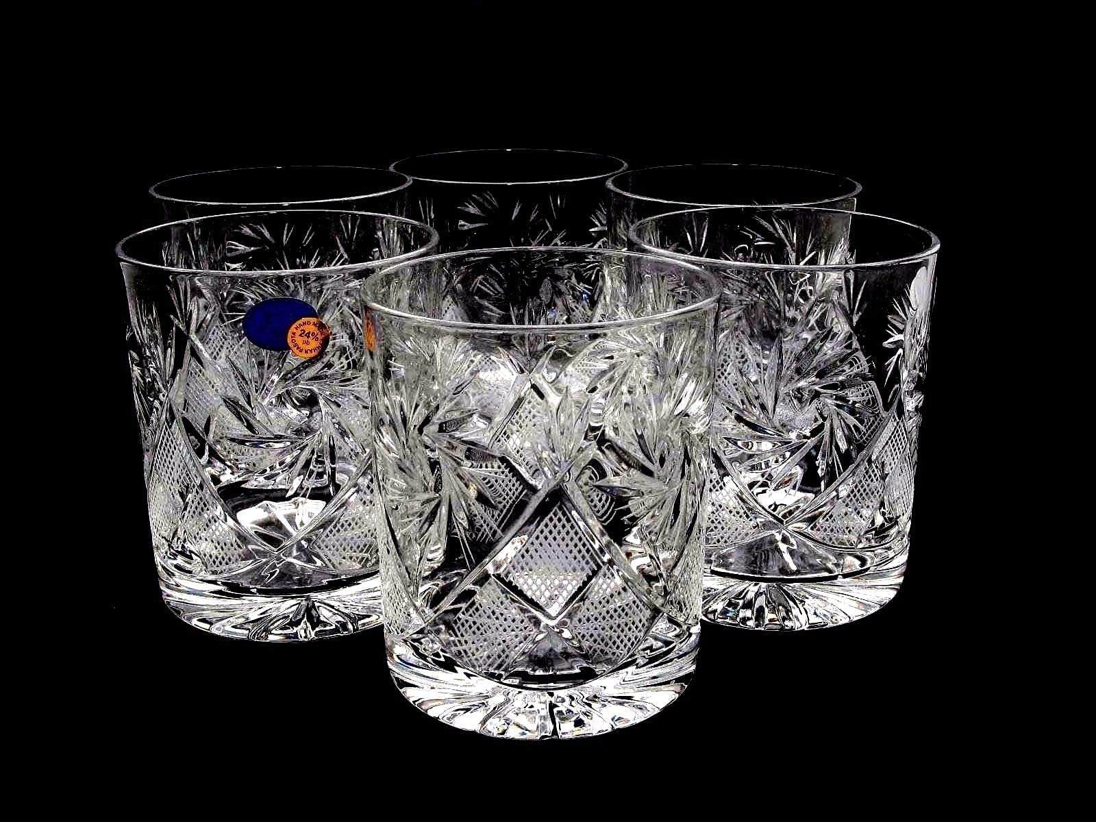 Crystal Scotch Whiskey Vodka Rocks Glassware and Drinkware - Old ...