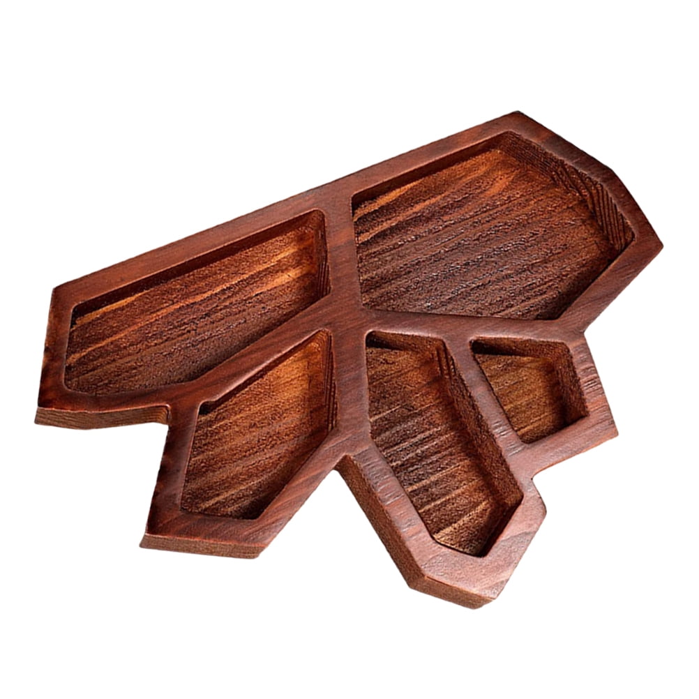 Crystal Shaped Tray Wooden Modeling Display Dresser Bracelet Bead ...