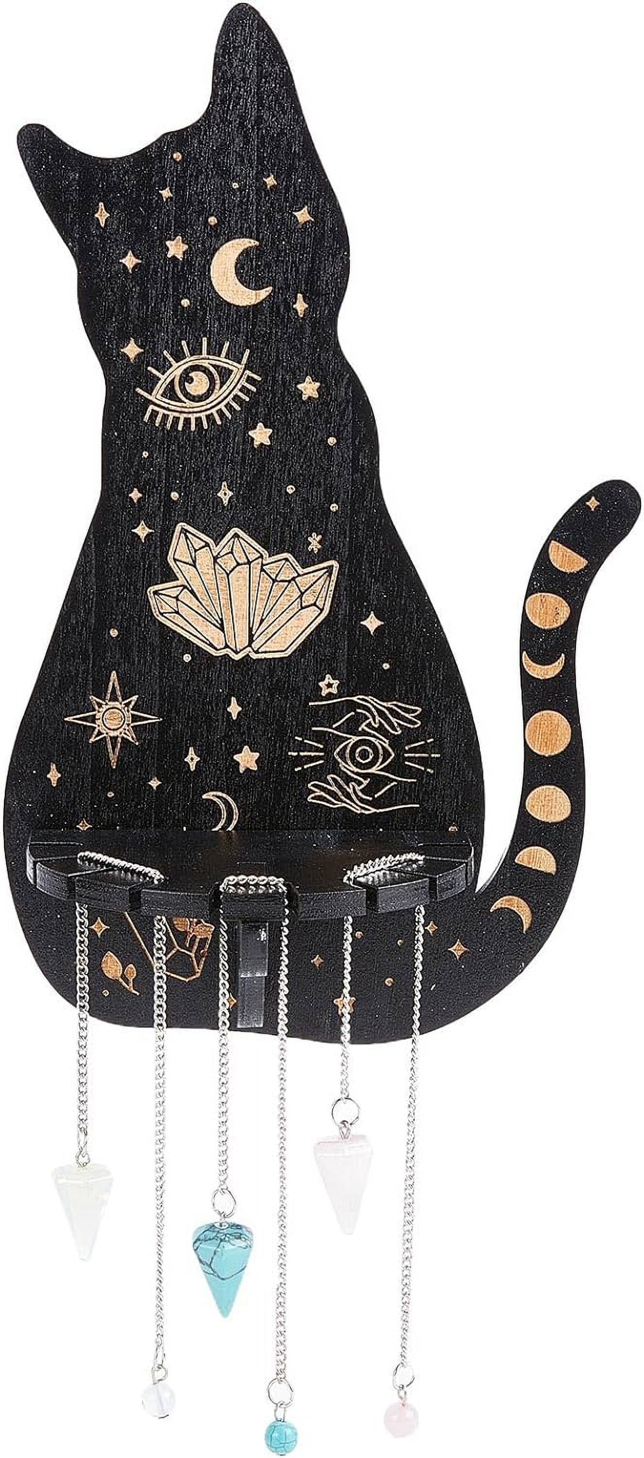 Crystal Shelf Display Wooden Wall Crystal Shelf Cat Rustic Floating ...