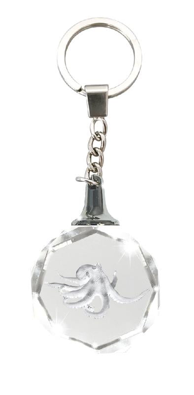 Crystal Silhouette Keychains - Octopus from Deluxebase. Animal Crystal ...
