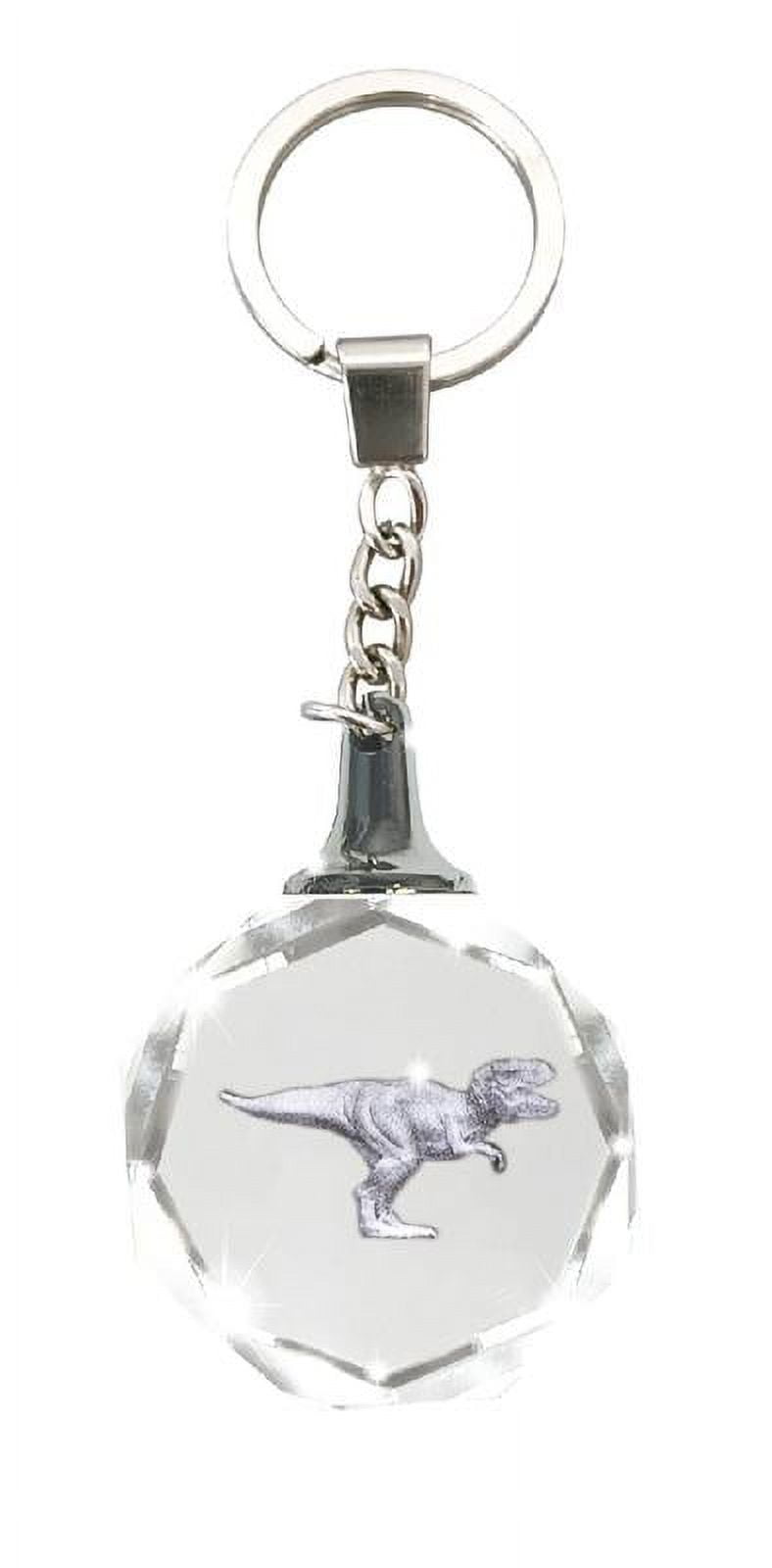 Crystal Silhouette Keychains - T-Rex from Deluxebase. Dinosaur Crystal ...