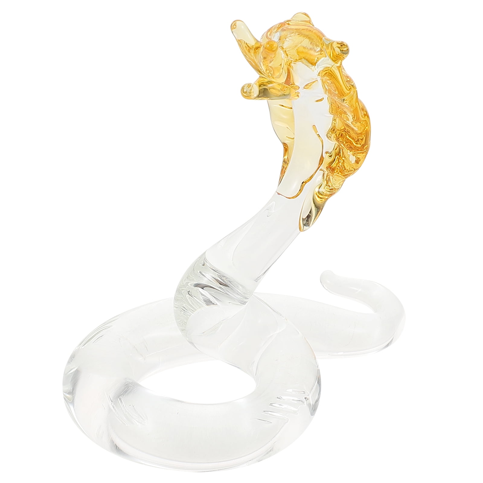Crystal Snake Figurine Desktop Snake Statue Snake Sculpture Desktop ...