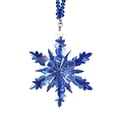 Crystal Snowflake Dazzling Blue Clear For Holiday Home Ornament Craft ...