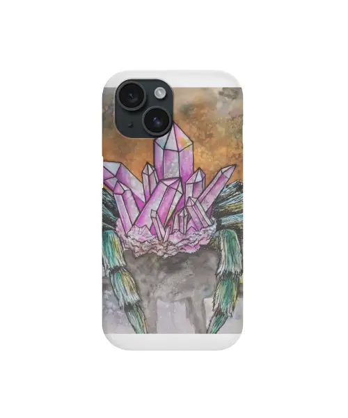 Crystal Spider Mystic Gemstone Insect Phone Case for iPhone 16 15 14 13 ...