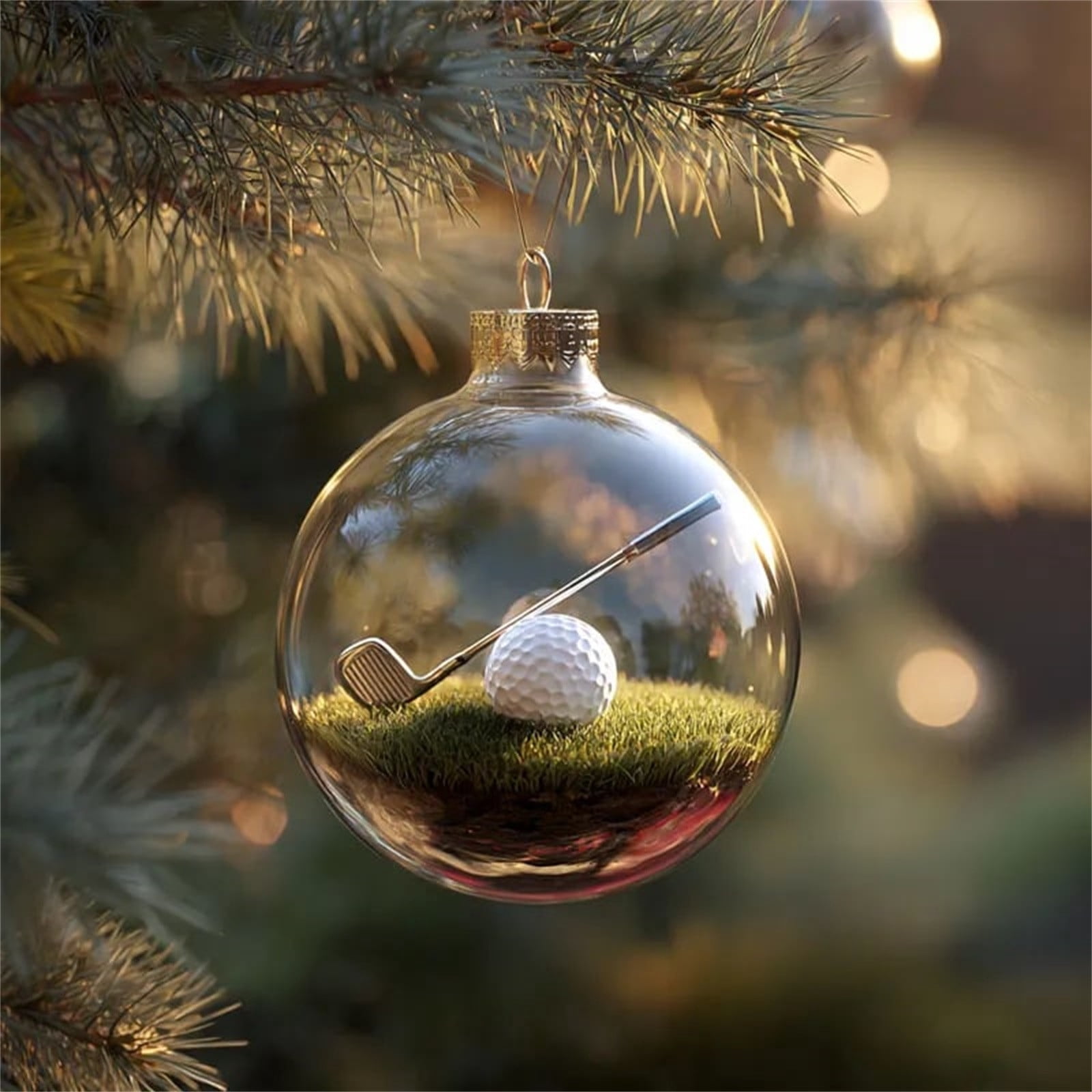 Crystal Sports Ball Ornament - Hanging Pvc Glass Micro Scene for ...