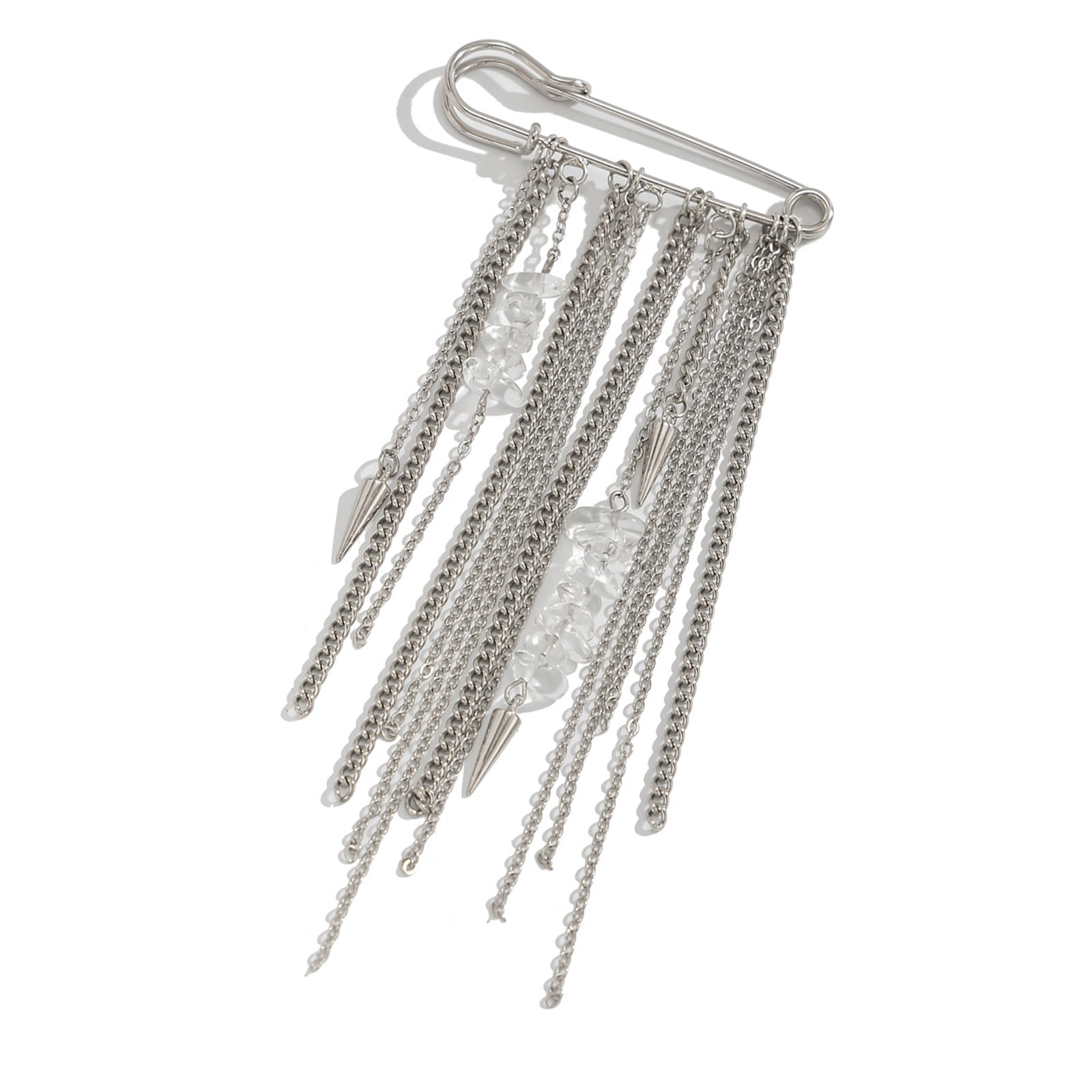 Crystal Stone Paperclip Anklet for Women Punk Tassels Pant Ankle Chain ...