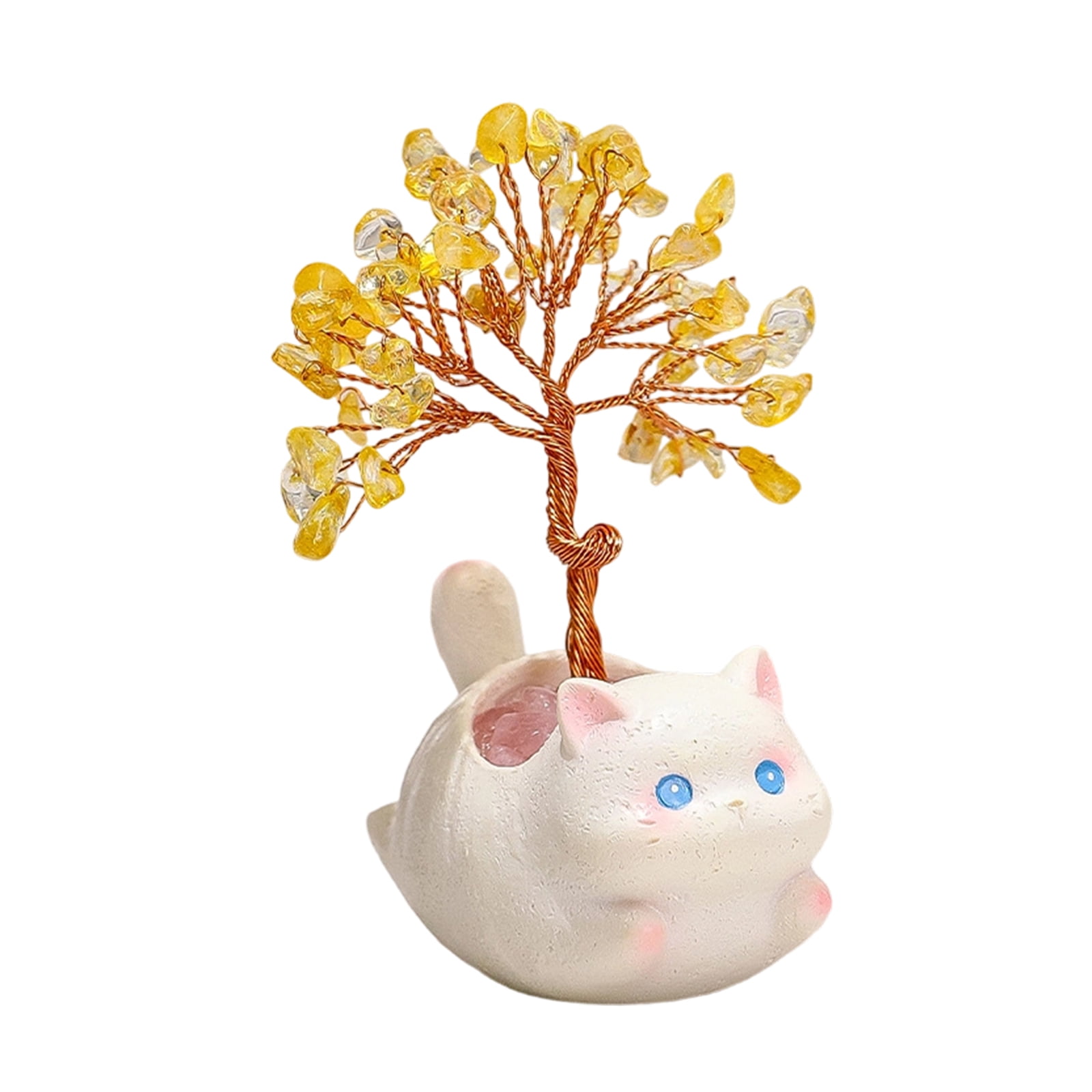 Crystal Stone Tree Bonsais Decorations Feng Shuis Decoration for Wealth ...