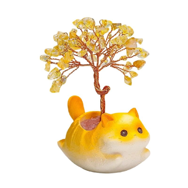 Crystal Stone Tree Bonsais Decorations Feng Shuis Decoration for Wealth ...