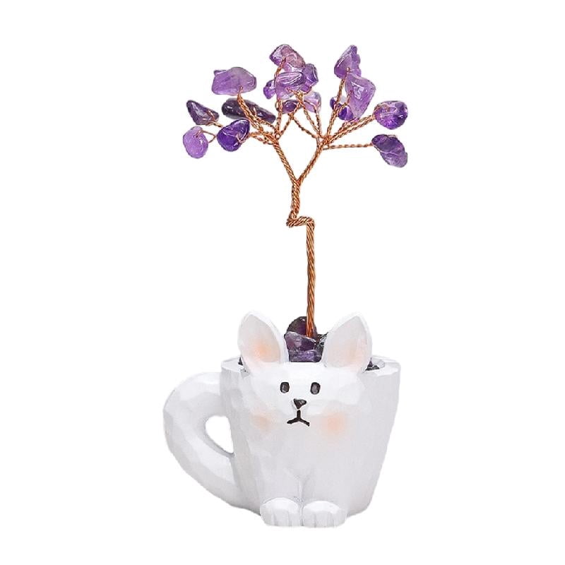 Crystal Stone Tree Bonsais Decorations Feng Shuis Decoration for Wealth ...
