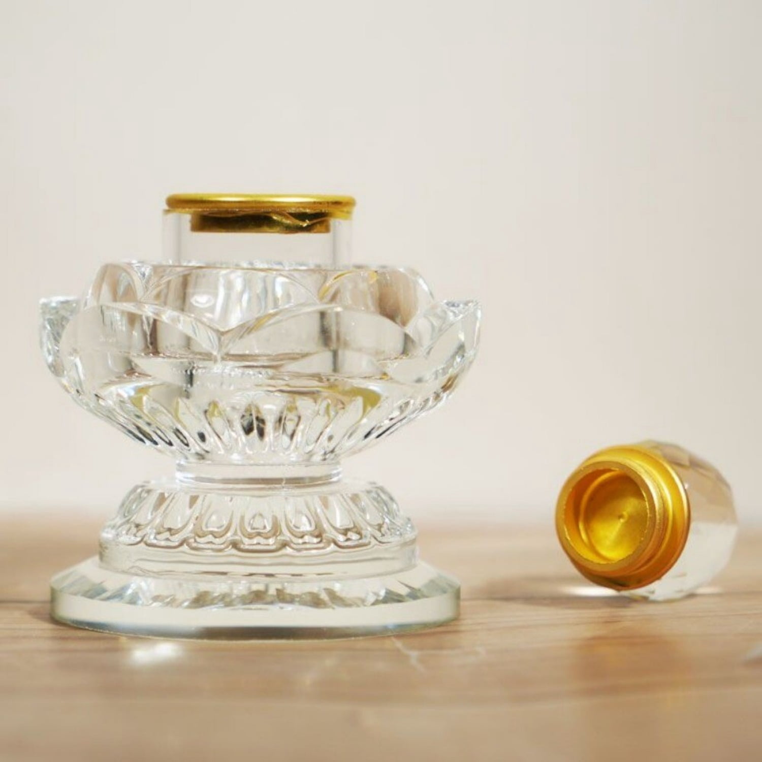 Crystal Stupa Tibetan Buddhist Supply Transparent Pagoda Container for ...