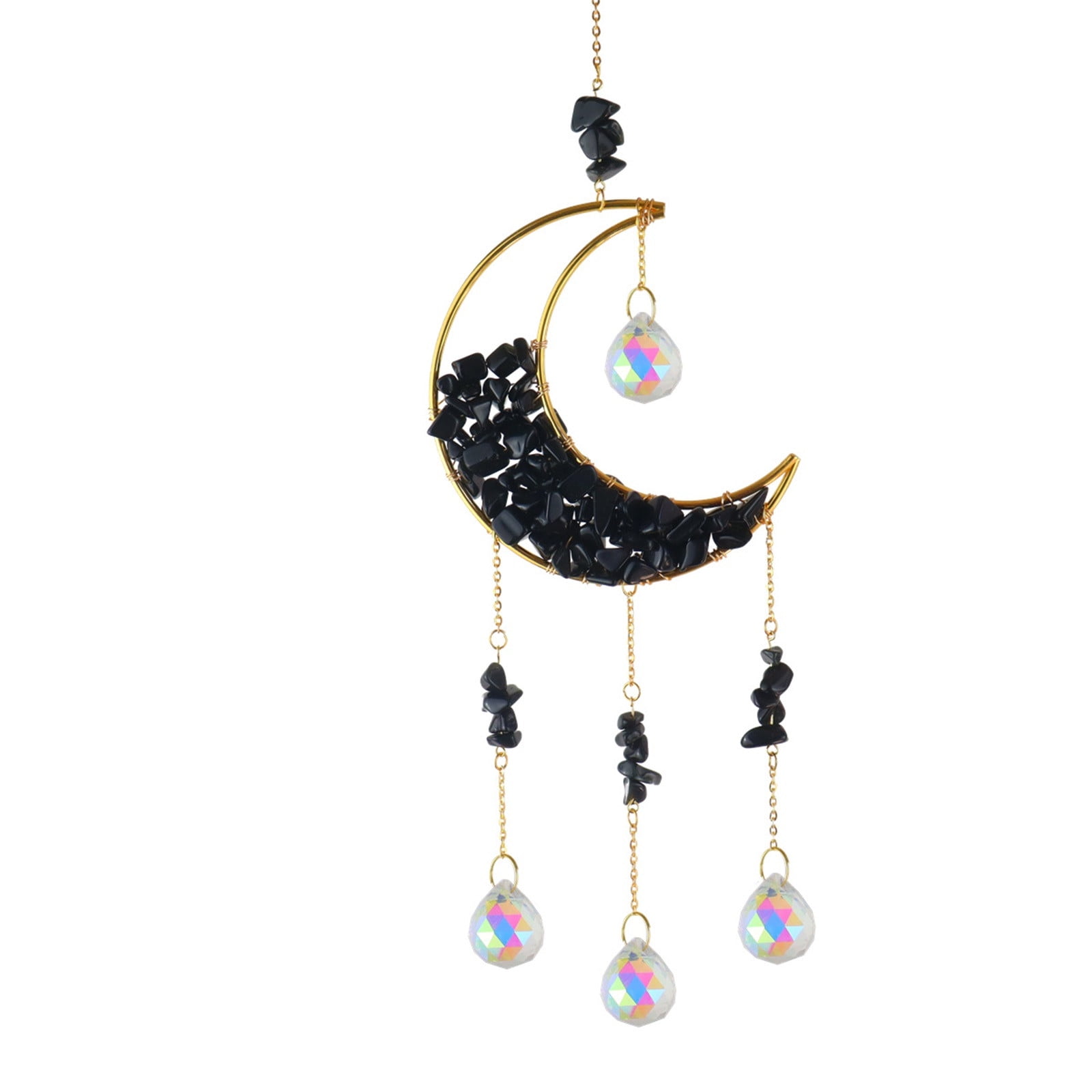 Crystal Suncatcher - Moon Suncatcher for Window, Dream Catchers with ...