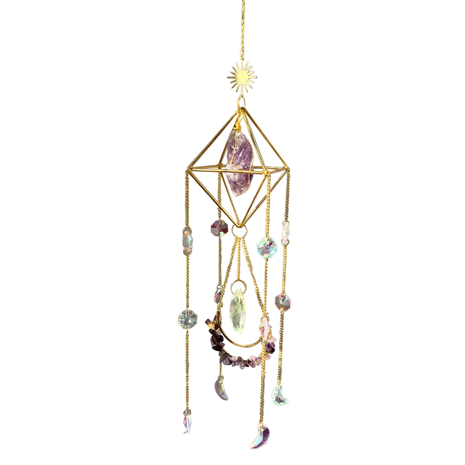 Crystal Suncatchers for Windows, Gemstone Sun Catcher Hanging, Unique ...