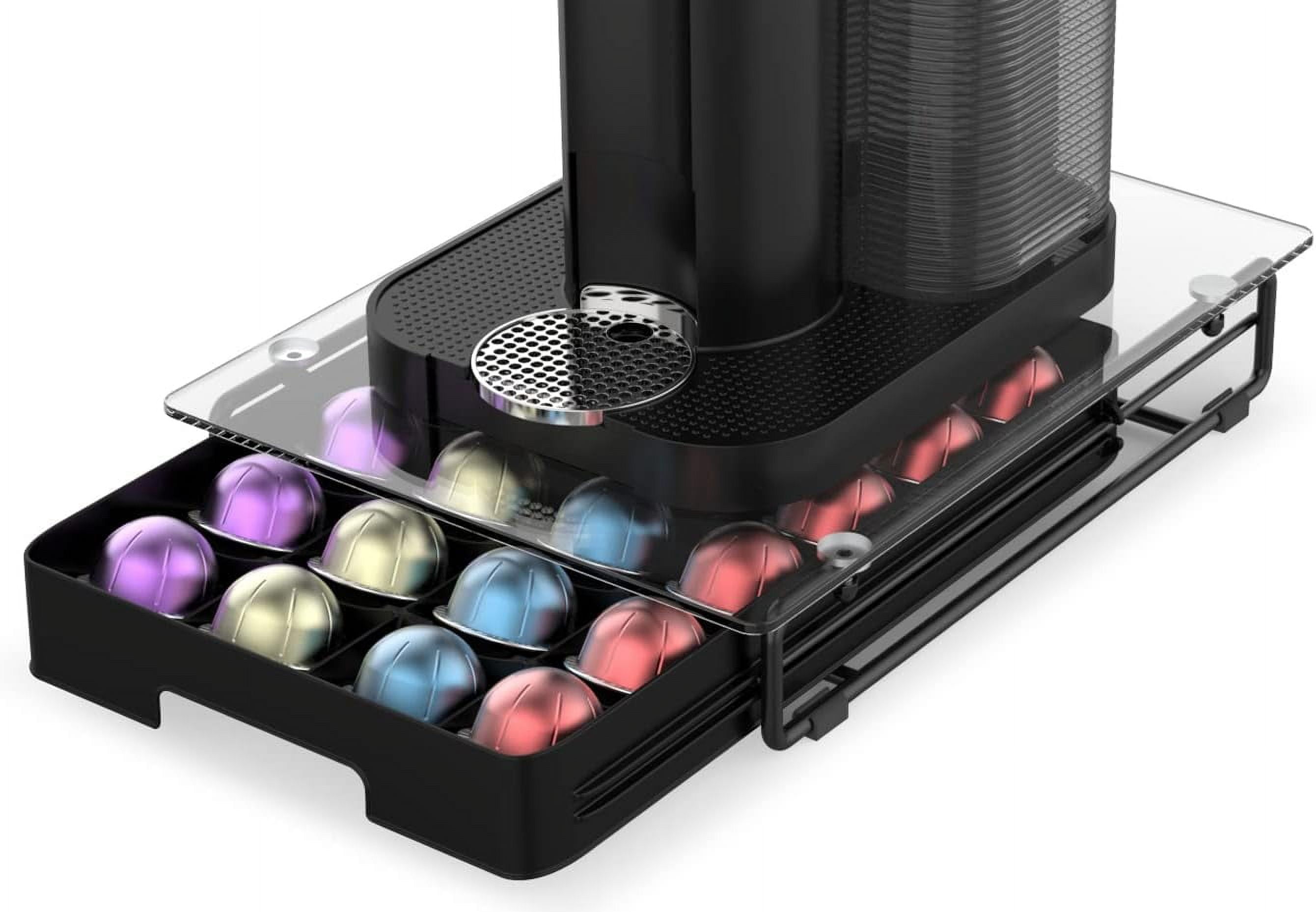 Crystal Tempered Glass Organizer Drawer Holder Compatible with ...