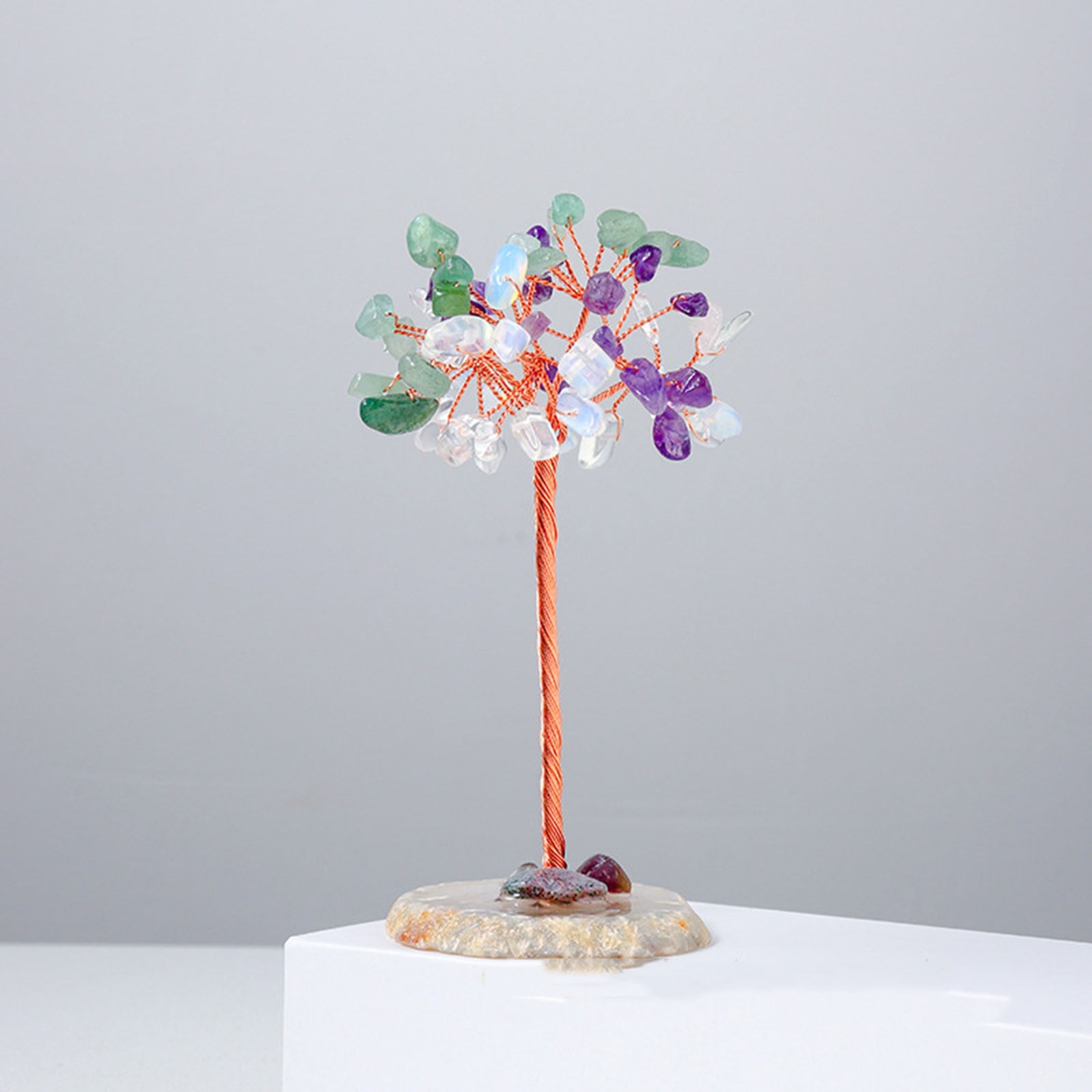 Crystal Tree Feng Shui Decor, Gemstone Energy Enhancer, Natural Wands ...