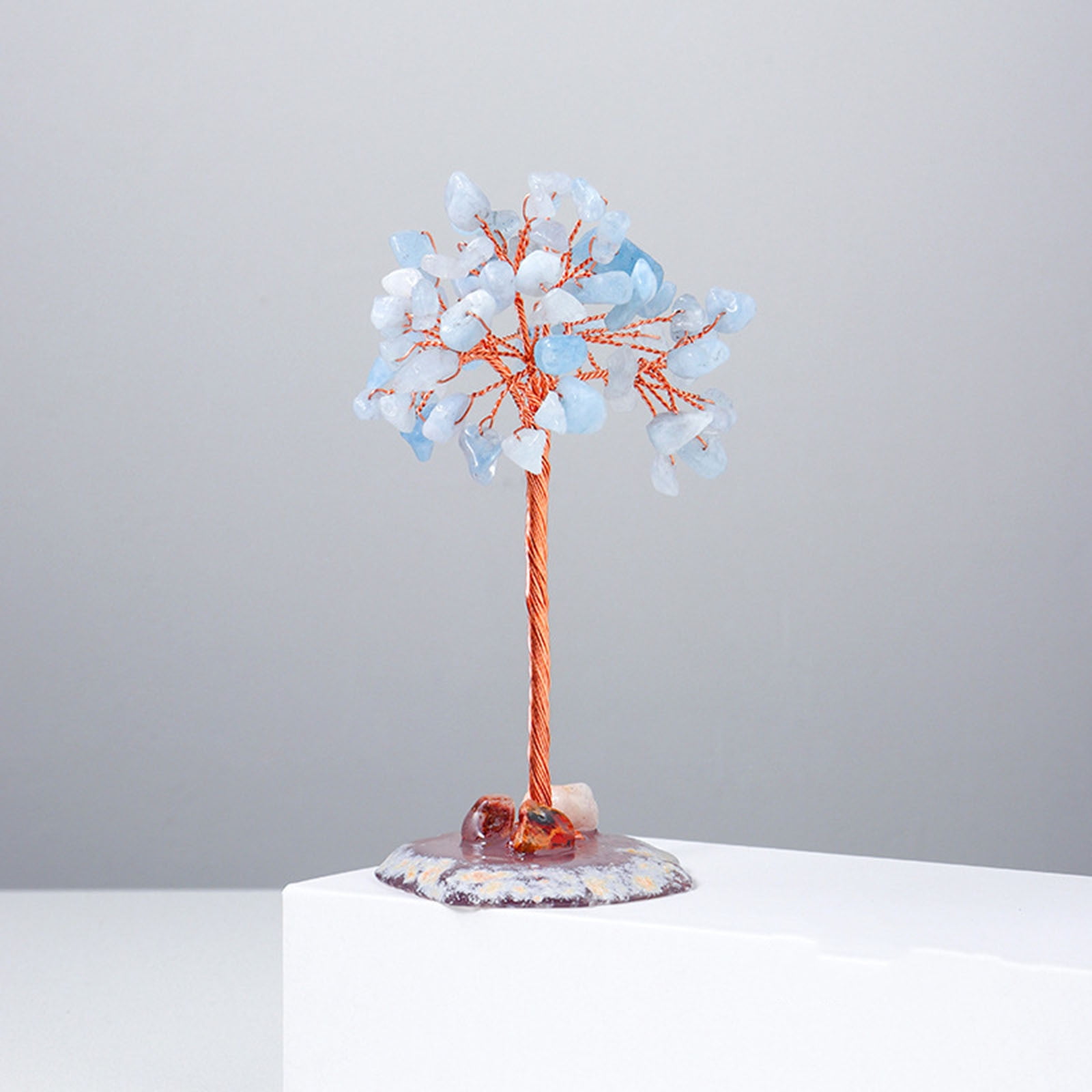 Crystal Tree Feng Shui Decor, Gemstone Energy Enhancer, Natural Wands ...