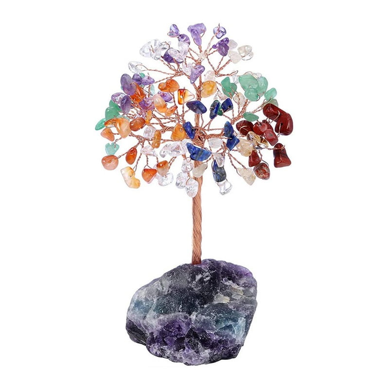 Crystal Tree of Life 7 Chakra Healing Crystal Trees for Home Decor ...