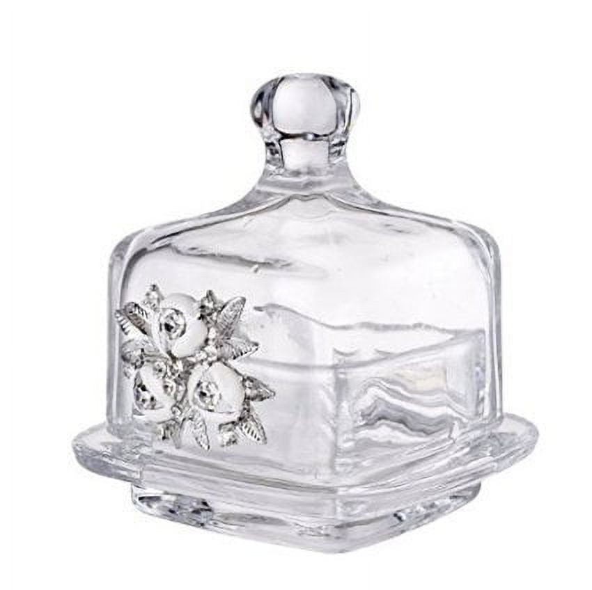 Crystal Trinket Box with Swarovski Flower By 5th Ave Store - Walmart.com