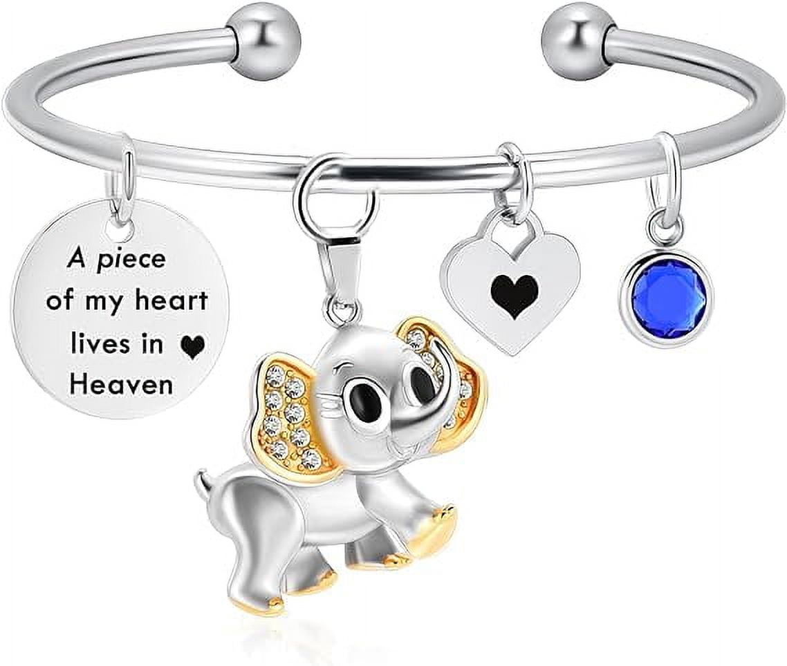 Crystal Urn Bracelet Ash Elephant Never Forget Cremation Bracelet for ...