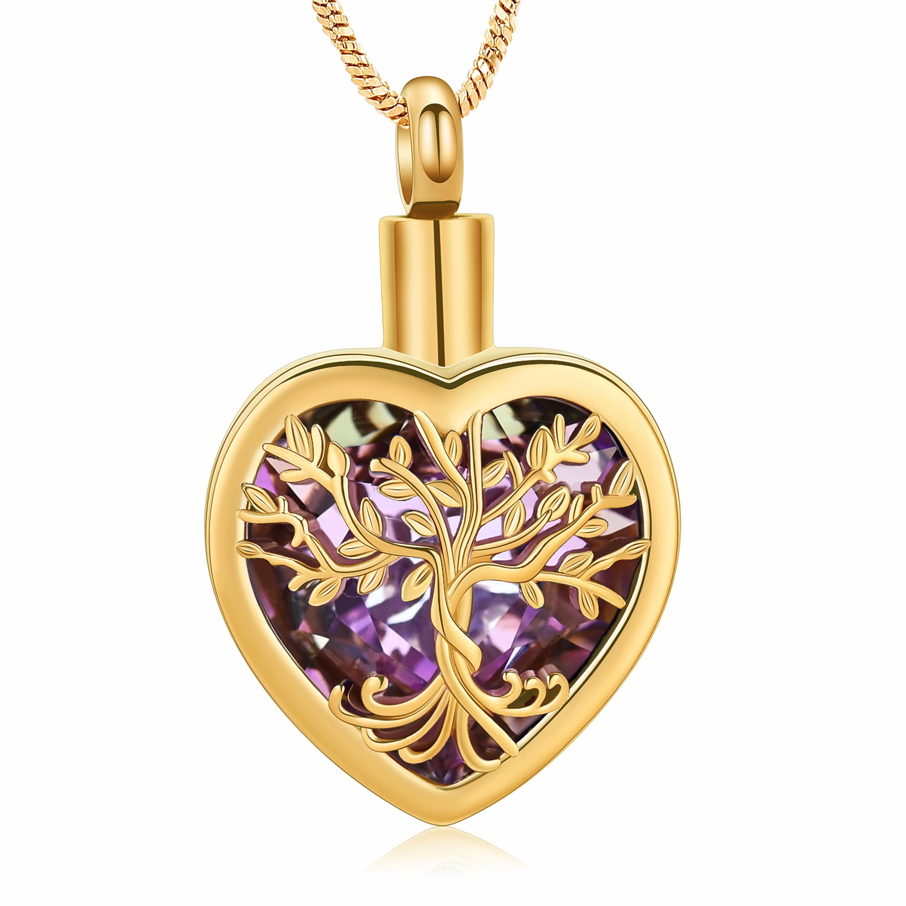 Crystal Urn Cremation Urn Necklace for Ashes Eternity Circle of Life ...