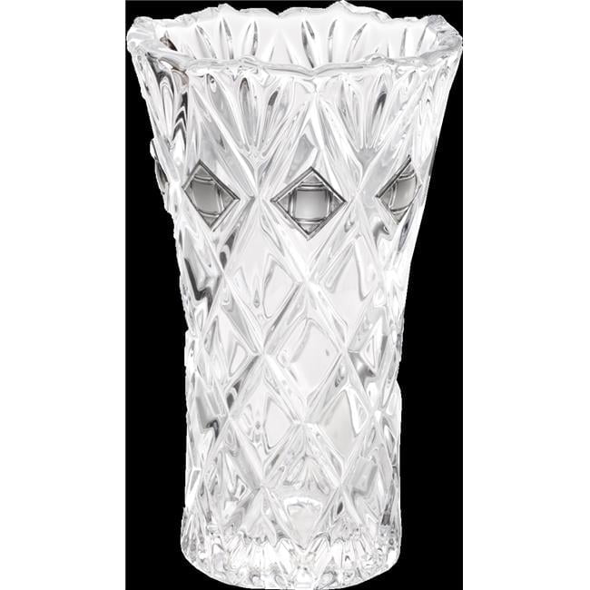 Crystal Vase Silver Cubes - Walmart.com