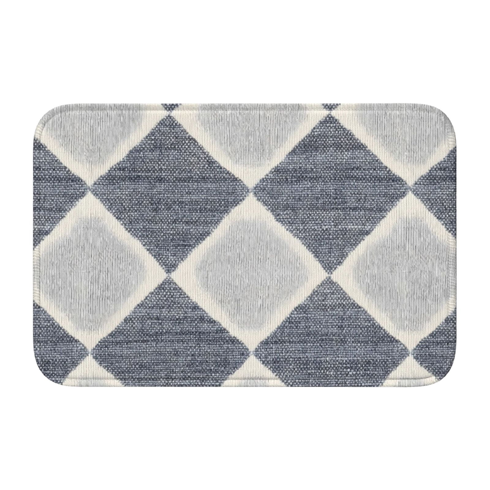 Crystal Velvet Floor Mat 23.6x15.7in Square Lock Edge Easy Cleaning ...