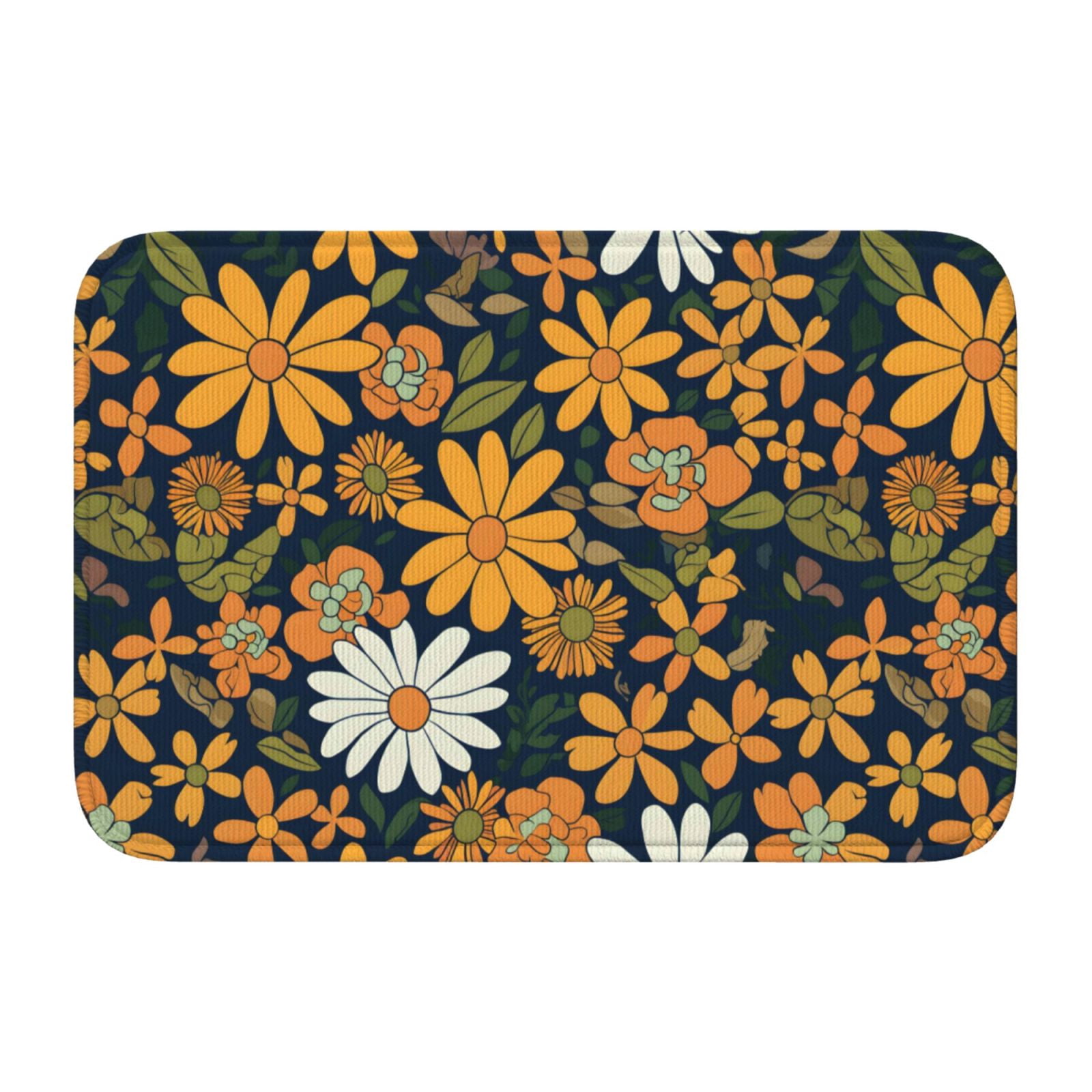Crystal Velvet Floor Mat 23.6x15.7in Square Lock Edge Easy Cleaning ...