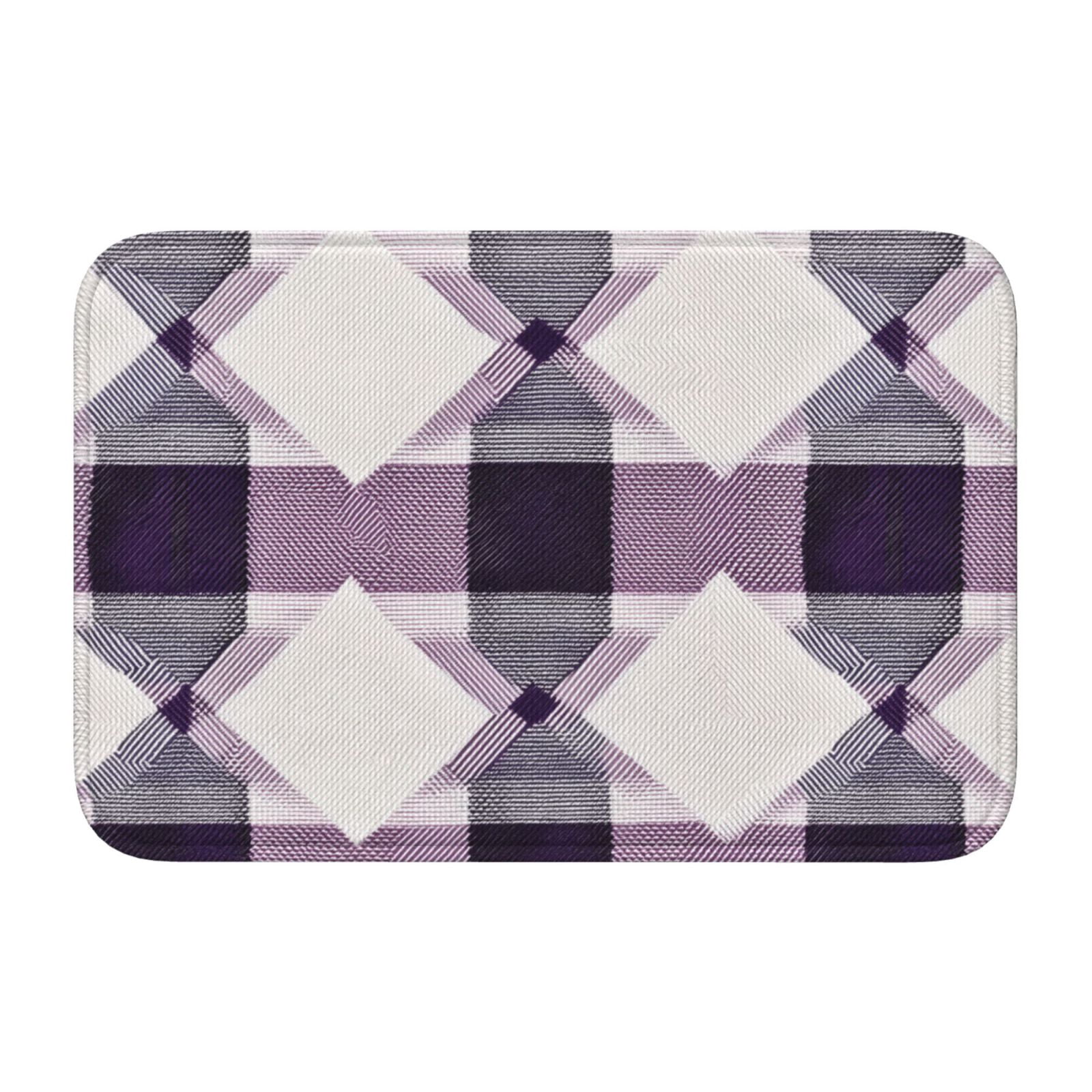 Crystal Velvet Floor Mat 23.6x15.7in Square Lock Edge Easy Cleaning ...
