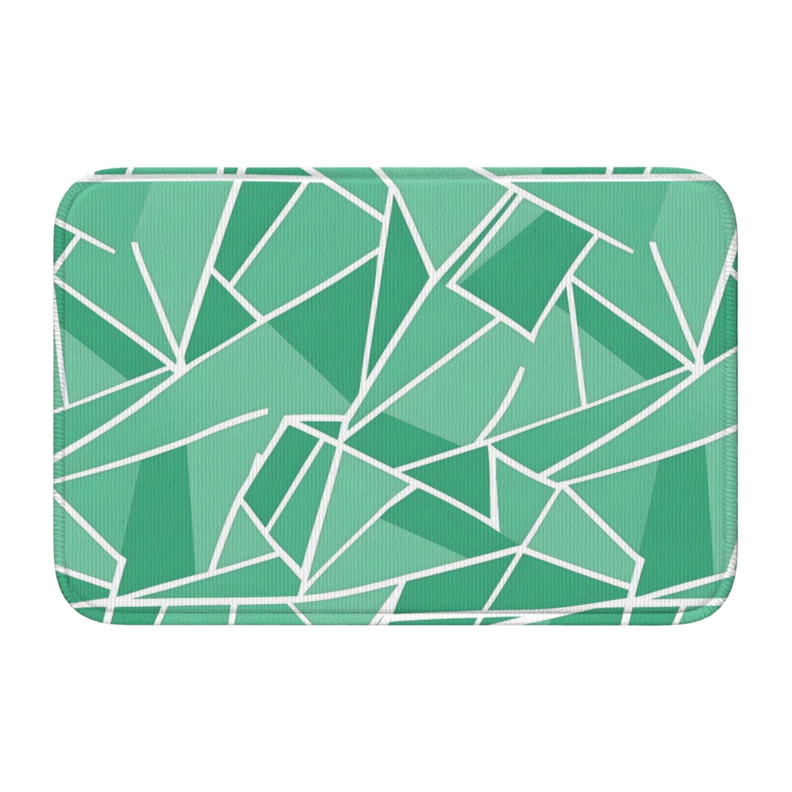 Crystal Velvet Floor Mat 23.6x15.7in Square Lock Edge Easy Cleaning ...