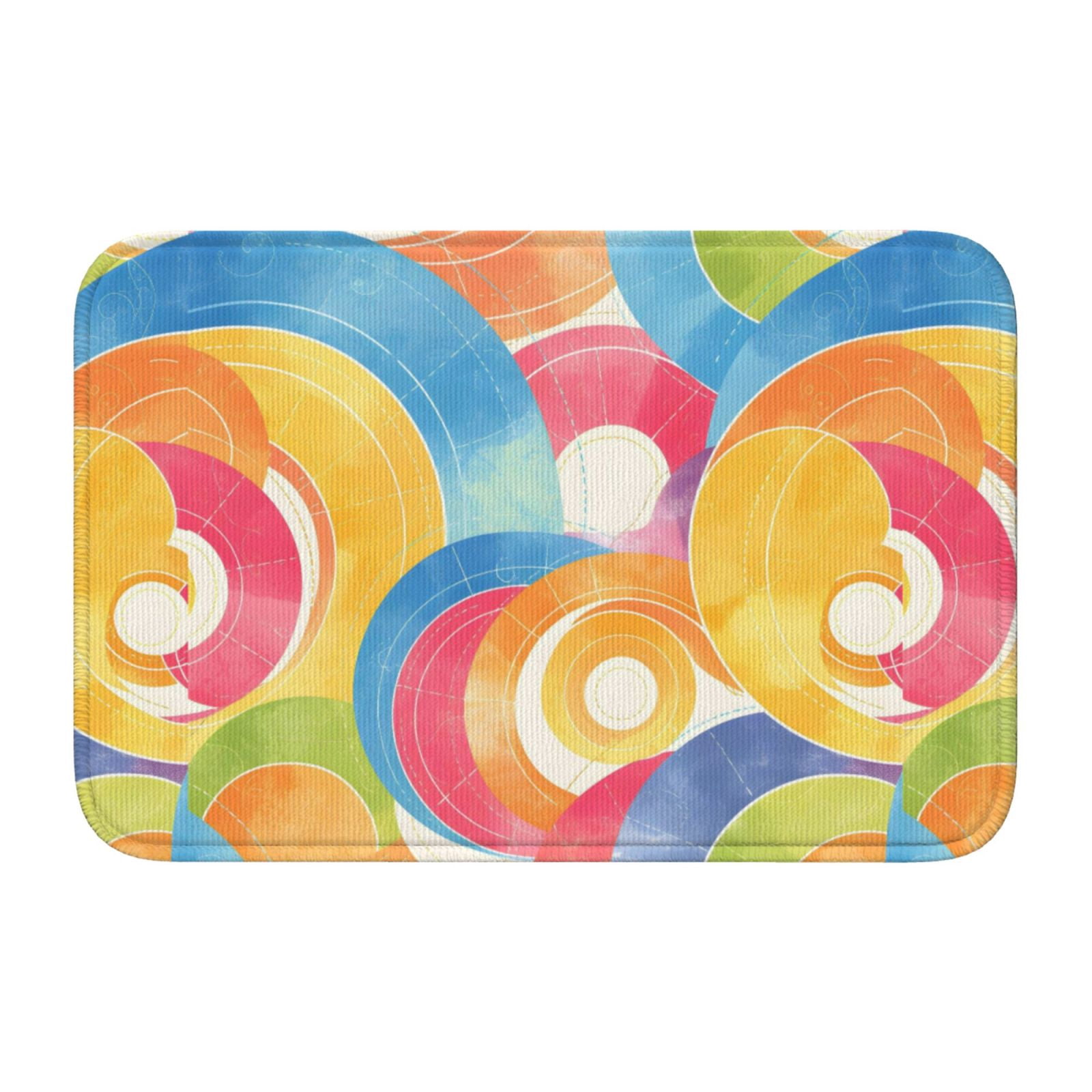 Crystal Velvet Floor Mat 23.6x15.7in Square Lock Edge Easy Cleaning ...
