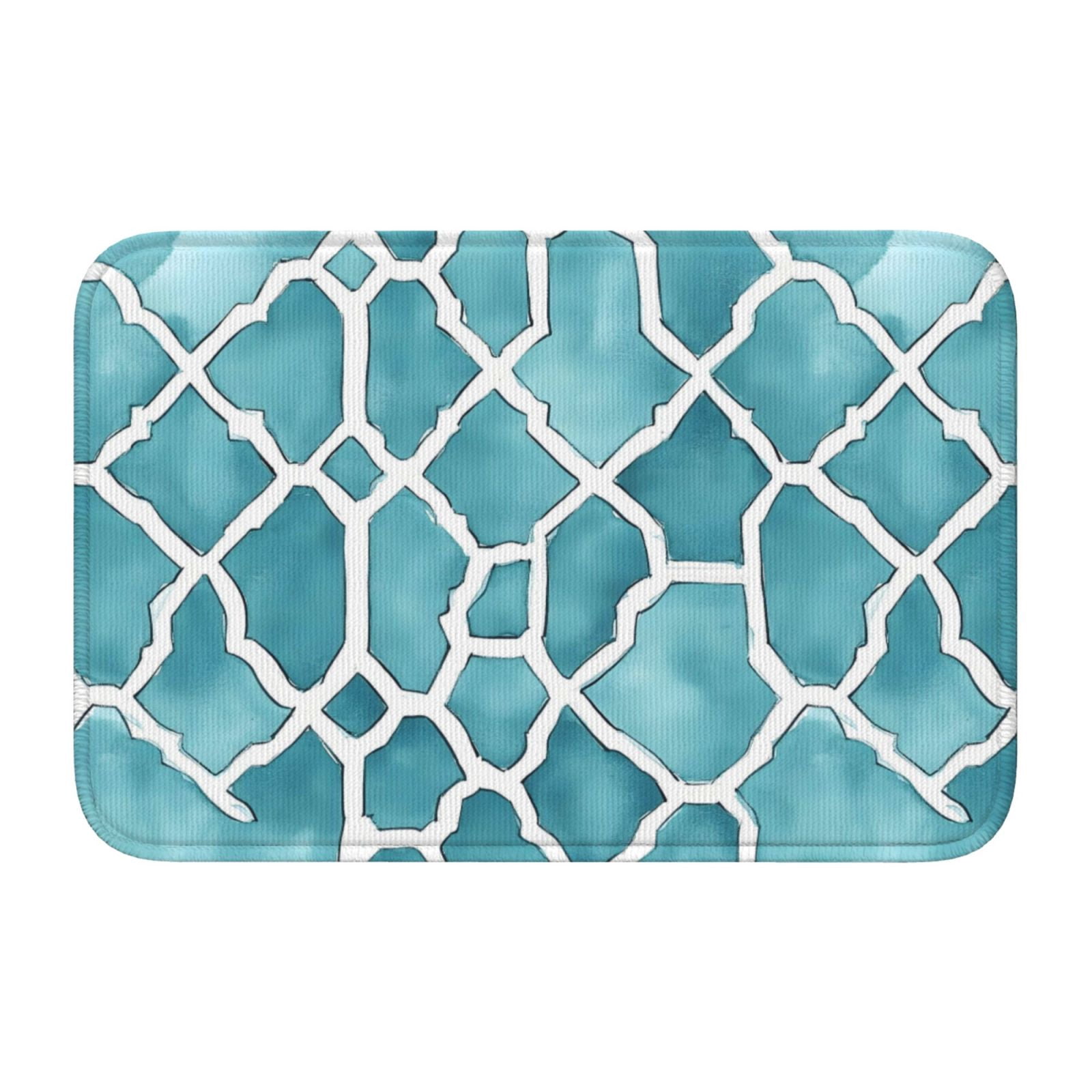 Crystal Velvet Floor Mat 23.6x15.7in Square Lock Edge Easy Cleaning ...