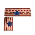 Crystal Velvet Rubber-Reinforced Kitchen Mat Set 2-Piece Set For Home ...